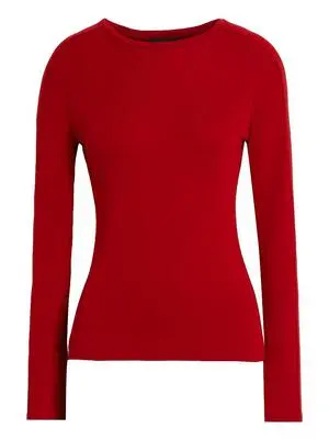 Theory Pima Cotton And Modal-blend Jersey Top - Crimson