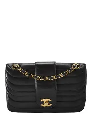 Chanel Lambskin Horizontal Flap 9 - Black