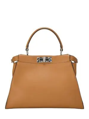 Fendi Peekaboo Top Handle Tote - Brown