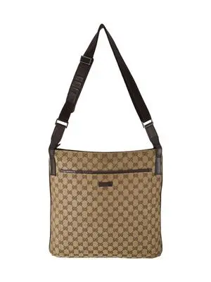 Gucci Gg Canvas Messenger Bag - Beige