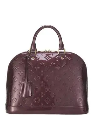 LOUIS VUITTON Louis Vuitton Monogram Vernis Alma PM NM Handbag Purple