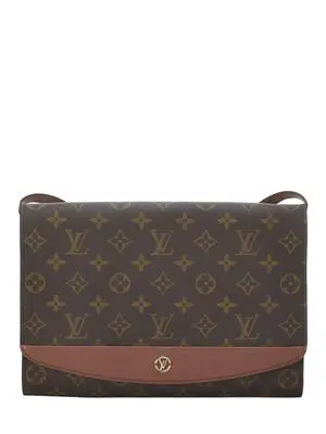 LOUIS VUITTON Monogram Canvas Bordeaux Shoulder Bag - Brown