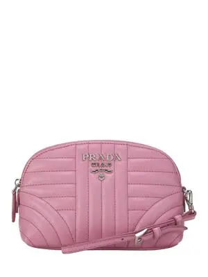 Prada Calfskin Diagramme Wristlet - Pink
