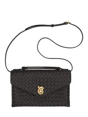 Bottega Veneta Knot Lock Shoulder Bag - Brown