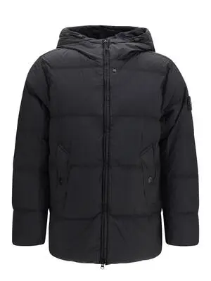 Stone Island Crinkle Reps Ny Down Jacket - Black