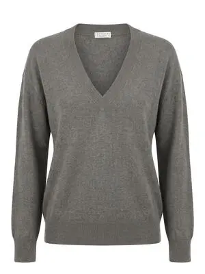 BRUNELLO CUCINELLI Brunello Cucinelli Cashmere Half-Zip Sweater