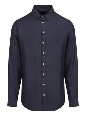 Giorgio Armani Cotton Shirt - Blue