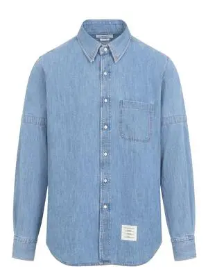 Thom Browne Thom Browne Straight Fit L/S Shirt Men Blue