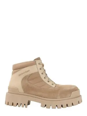 Balenciaga Balenciaga Low Combat Lace-Up Boots Multicolor