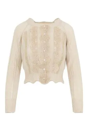 ERMANO SCERVINO Ermanno Scervino Open-knit Lace Cardigan - Multicolor