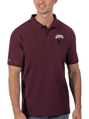 ANTIGUA Montana Grizzlies Legacy Pique Polo - Maroon