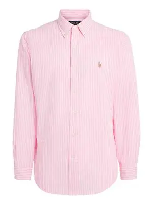 Polo Ralph Lauren Cotton Seersucker Stripe Shirt - Pink