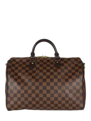 LOUIS VUITTON Damier Ebene Speedy Bandouliere 35 - Brown