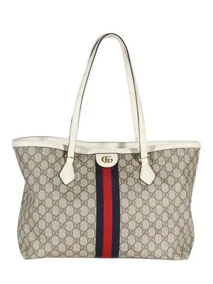 Gucci Ophidia Gg Supreme Canvas Tote - Brown