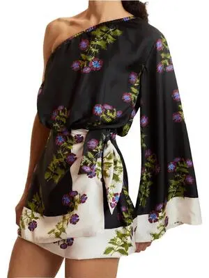 Cynthia Rowley Bon Voyage" Floral Silk Dress - Pink