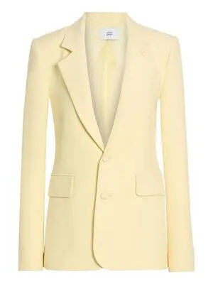 Adam Lippes Wool And Silk-blend Blazer - Yellow