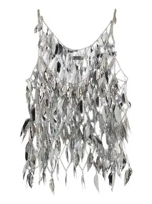 Rabanne Chainmail Tank Silver