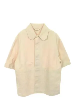 LOUIS VUITTON 2010s Monogram-embossed Shirt - Neutrals