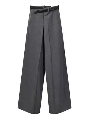 DARKPARK Gaia Belted Palazzo Pants - Grey