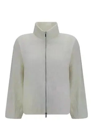 GONGDID DESIGN High-neck Zip Fastening Bomber Jacket - Neutrals