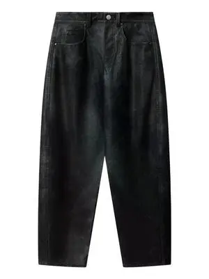 MARANT ETOILE MARANT ÉTOILE Belky Barrel-Fit Faux-Suede Trousers