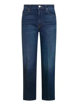 MOTHER Faded-effect Straight-leg Jeans - Blue