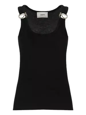 Coperni Logo Plaque Tank Top - Black