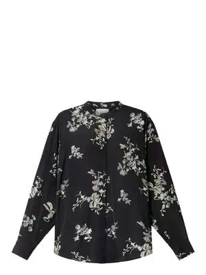 MARANT ETOILE MARANT ÉTOILE Floral Print Pleated Shoulder Shirt