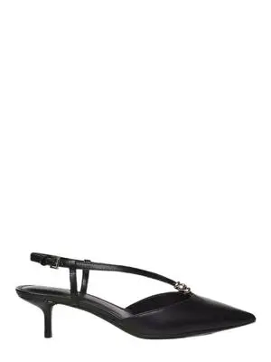 Michael Kors Leather Slingback Pumps - Black