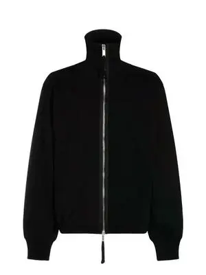 THOM KROM High-neck Zip-up Jacket - Black