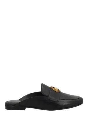 Michael Kors Mckenzie Leather Mules - Black