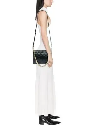 LOUIS VUITTON Monogram Embossed Puffy Lambskin Coussin Pm Satchel - Black