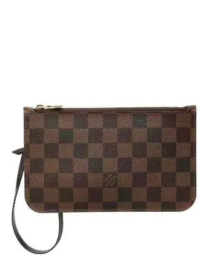 LOUIS VUITTON Damier Ebene Neverfull Pm Pouch - Brown