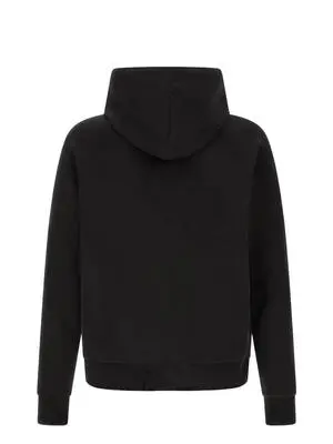 BOSS Zip-up Hoodie With Puff Logo - Blue