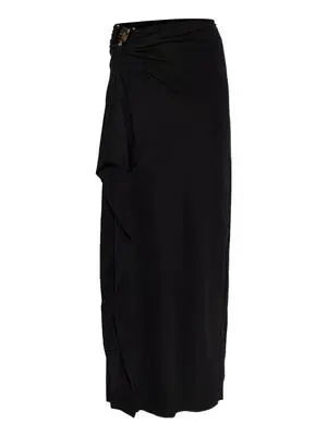 Christopher Esber Bezel Quartz Cascade Maxi Skirt - Black
