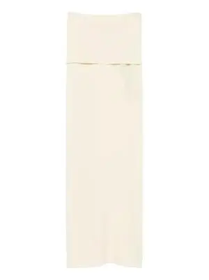 AYA MUSE Oona Ribbed-knit Maxi Skirt - Neutrals