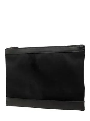Balenciaga Canvas Clutch Bag - Black