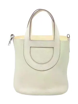Hermès 2024 Clemence And Swift In The Loop 18 Handbag - Yellow