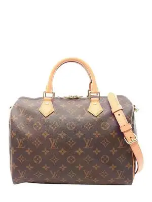 LOUIS VUITTON 2019 Monogram Speedy Bandouliere 30 Satchel - Brown