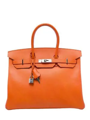 Hermès 2013 Epsom Birkin Retourne 35 Handbag - Orange