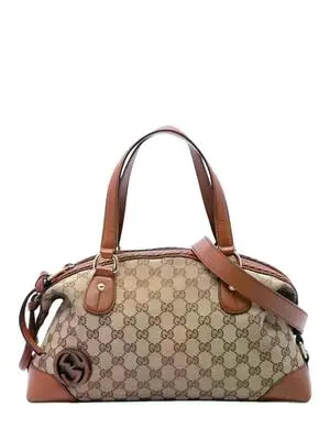 Gucci Gg Canvas Brick Lane Satchel - Neutrals