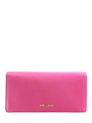 Prada Crystal Embellished Satin Evening Clutch Bag - Pink