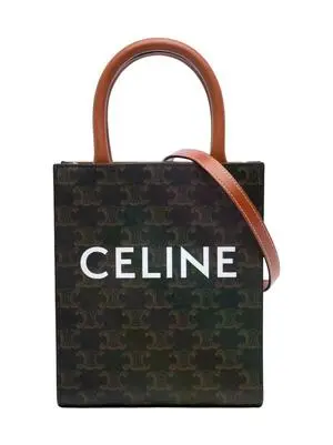 Celine Vertical Cabas Satchel - Brown