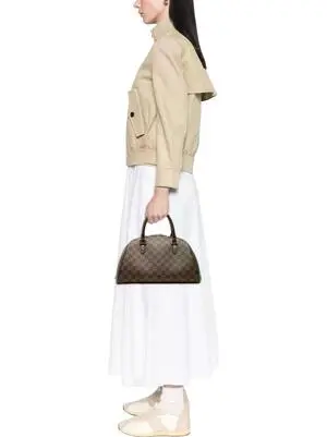 LOUIS VUITTON Damier Ebene Ribera Mm Handbag - Brown