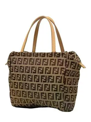 Fendi Zucchino Monogram Canvas Handbag - Neutrals