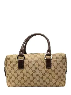 Gucci Gg Canvas Boston Bag - Neutrals