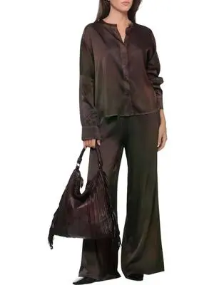 REPTILE'S HOUSE Vasia Fringed Leather Tote Bag