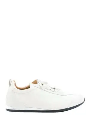 UMA WANG Suede-panelled Lace-up Sneakers - White