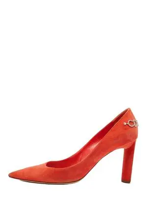DIOR Christian Dior Suede Pumps With Crystal Embellishment