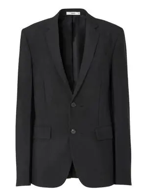Fendi Single-breasted Blazer With Notched Lapels - Black
